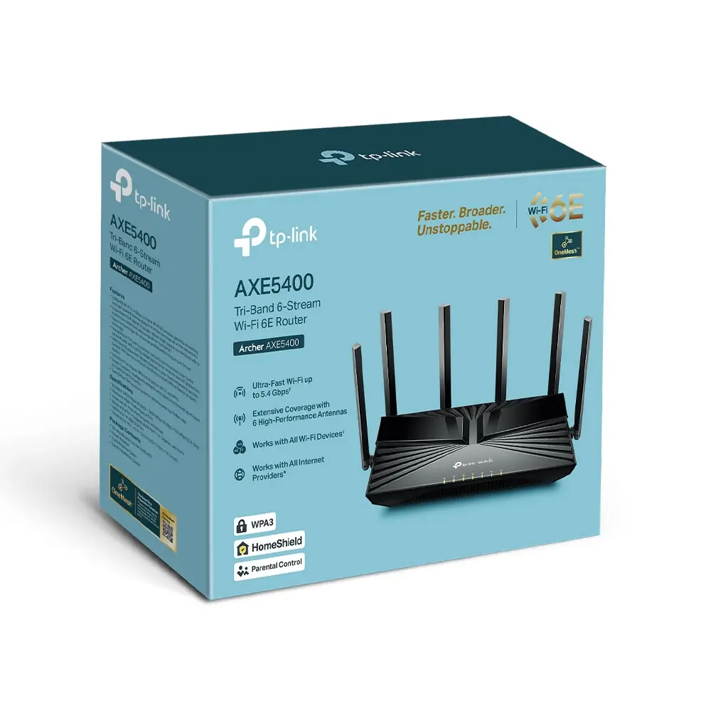 TP-Link AXE5400 Archer Tri-Band 6-Stream Wi-Fi Wireless Router ...